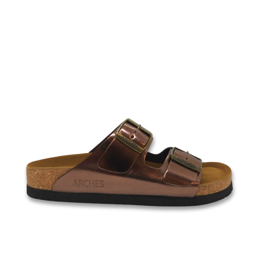 ARCHES CHIC LEATHER | Arches Support Slides – Footmaster